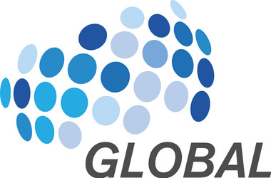 Global business logo Royalty Free Vector Image