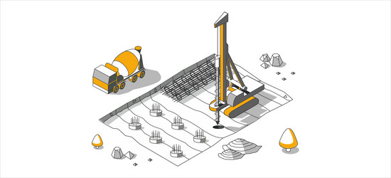 Larson sheet pile Royalty Free Vector Image - VectorStock