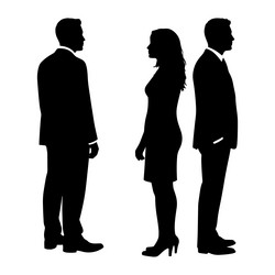 Figures silhouette collection for designs Vector Image