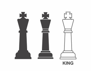 Chess piece template Royalty Free Vector Image