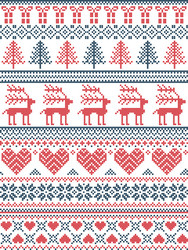 Christmas norwegian pattern Royalty Free Vector Image