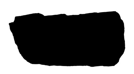 Stone silhouette hand drawn icon Royalty Free Vector Image