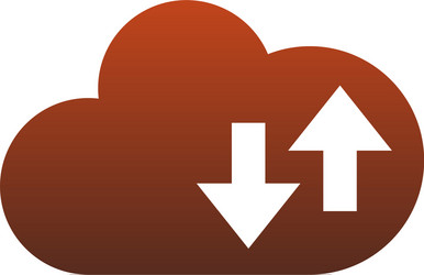 Documents on cloud computing red lines Royalty Free Vector