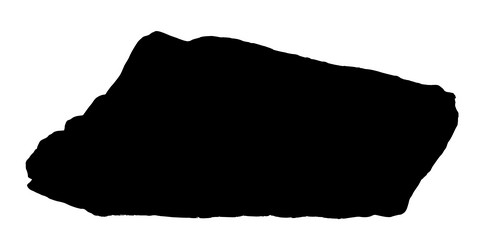 Stone silhouette hand drawn icon Royalty Free Vector Image