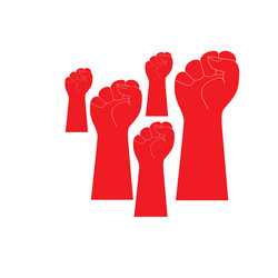 Hand clenched logo Royalty Free Vector Image - VectorStock