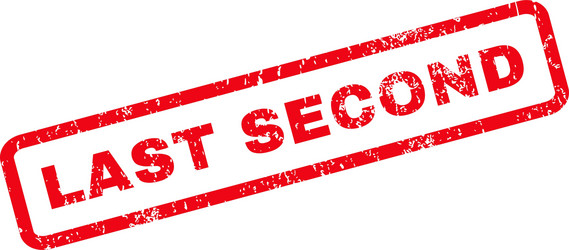 Second rubber stamp Royalty Free Vector Image - VectorStock