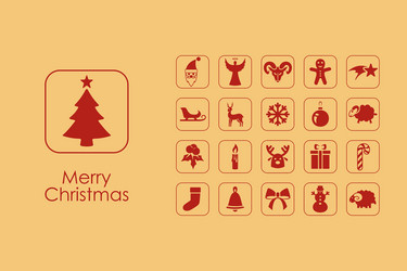 Set of christmas icons Royalty Free Vector Image