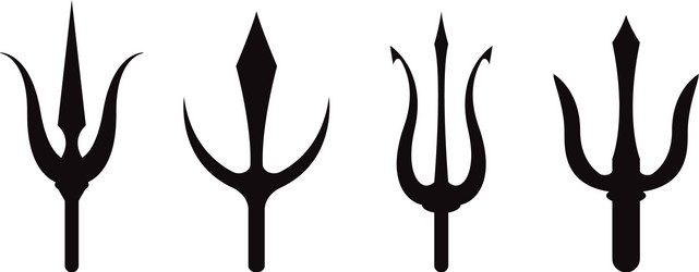 Trident icon design template isolated Royalty Free Vector