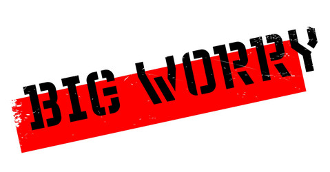 Big worry rubber stamp Royalty Free Vector Image