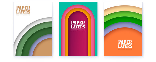 Paper Art Cut Layer Vector Images (over 14,000)