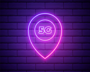 Technology icon network sign 5g internet Vector Image