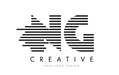 Creative colorful letters ng n g logo Royalty Free Vector
