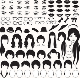 Cartoon Face Parts Vector Images (over 6,900)