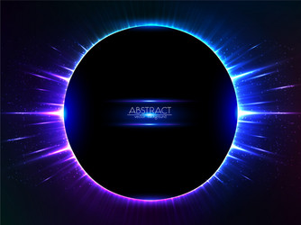 Dark blue cosmic explosion abstract Royalty Free Vector