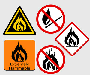 Fire flame modern flames collection symbol icon Vector Image