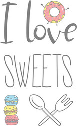 Donut Cartoon I Vector Images (79)