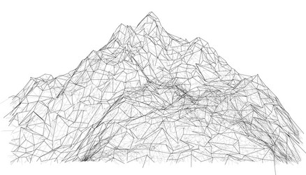 Mountain peaks altitude landscape Royalty Free Vector Image