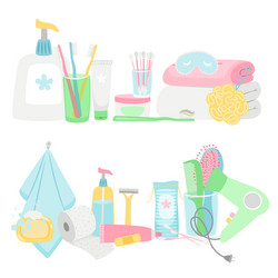 Toddler hygiene isolated cartoon Royalty Free Vector Image