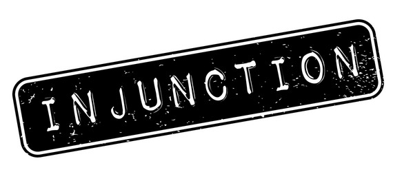 Injunction rubber stamp Royalty Free Vector Image