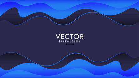 Light blue gradient wavy wave fluid liquid Vector Image