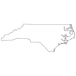 Map of the us state south carolina Royalty Free Vector Image