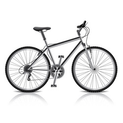 Downhill mountain bike Royalty Free Vector Image