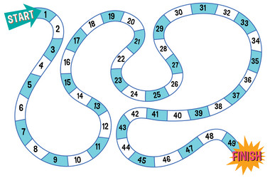 Simple board game for children template Royalty Free Vector