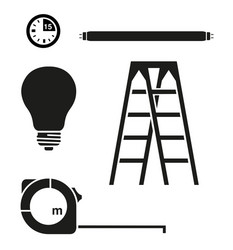 Safety step ladder cartoon Royalty Free Vector Image