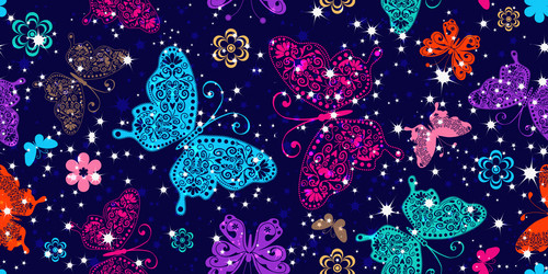 Seamless colorful spring pattern Royalty Free Vector Image