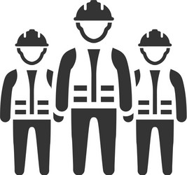Construction labor icon Royalty Free Vector Image