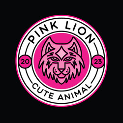 Vintage lion head design emblem Royalty Free Vector Image