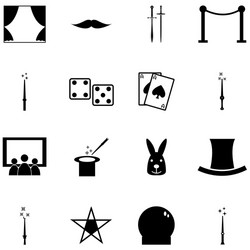 Magic icon set Royalty Free Vector Image - VectorStock