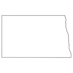 North dakota nd usa map Royalty Free Vector Image