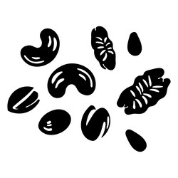 Square nut cut out Royalty Free Vector Image - VectorStock