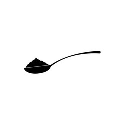 One spoon of salt icon Royalty Free Vector Image