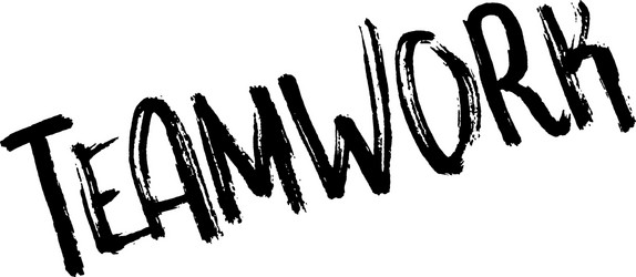 Teamwork rubber stamp Royalty Free Vector Image