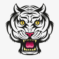 Tiger head Royalty Free Vector Image - VectorStock