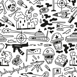 Crime - doodles Royalty Free Vector Image - VectorStock