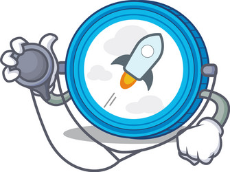 Doctor ethereum classic character cartoon Vector Image