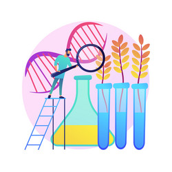 Genetically modified foods abstract concept Vector Image