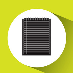 Notebook paper design Royalty Free Vector Image