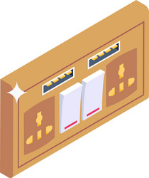 Wall switchboard Royalty Free Vector Image - VectorStock