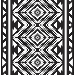 Aztec geometric seamless patterns tribal black Vector Image