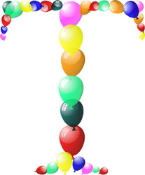 Balloon Letter T Vector Images (over 360)