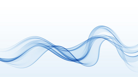 Blue wavy transparent wave background abstract Vector Image