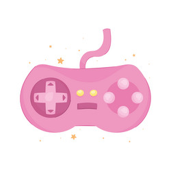Pink video game console portable Royalty Free Vector Image