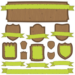 Three plaques Royalty Free Vector Image - VectorStock