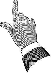 Vintage Pointing Finger Sign Vector Images (over 1,100)