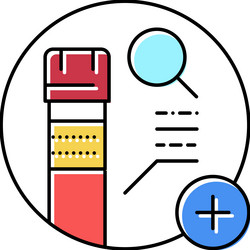 Lipid membrane biochemistry color icon Royalty Free Vector