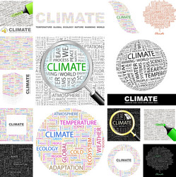 2d colorful climate metrics layout with icons Vector Image